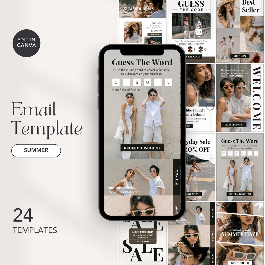Fashion Email Template: Boutique Business Marketing Newsletter (canva ...