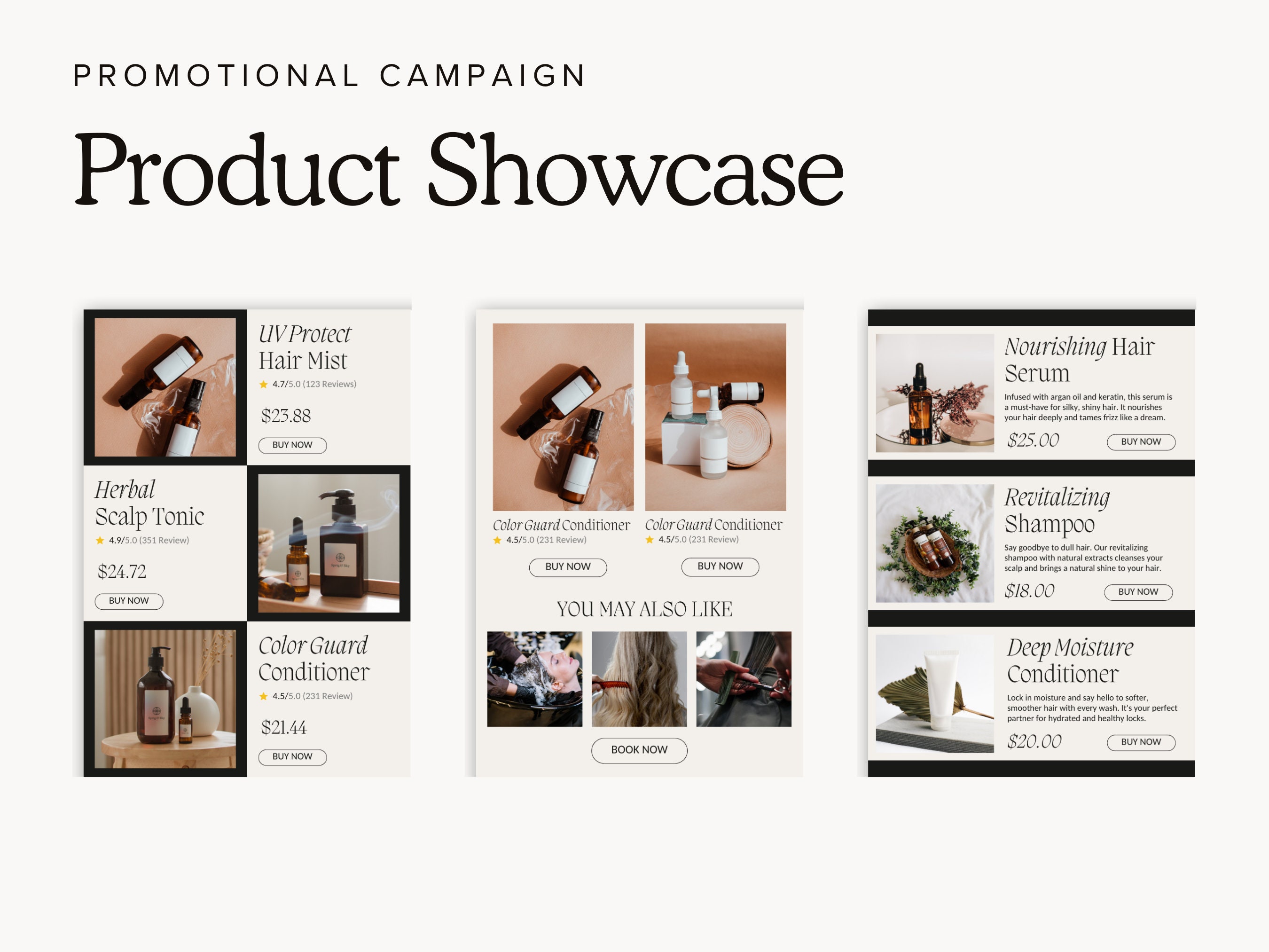 Hair Email Template, Hair Stylist Canva Template, Hair Salon Email ...