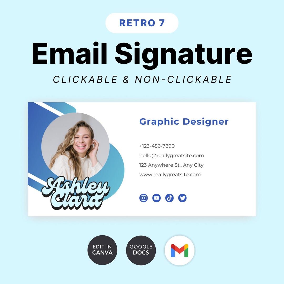 Professional Digital Email Signature for Business Owners, Digital ...