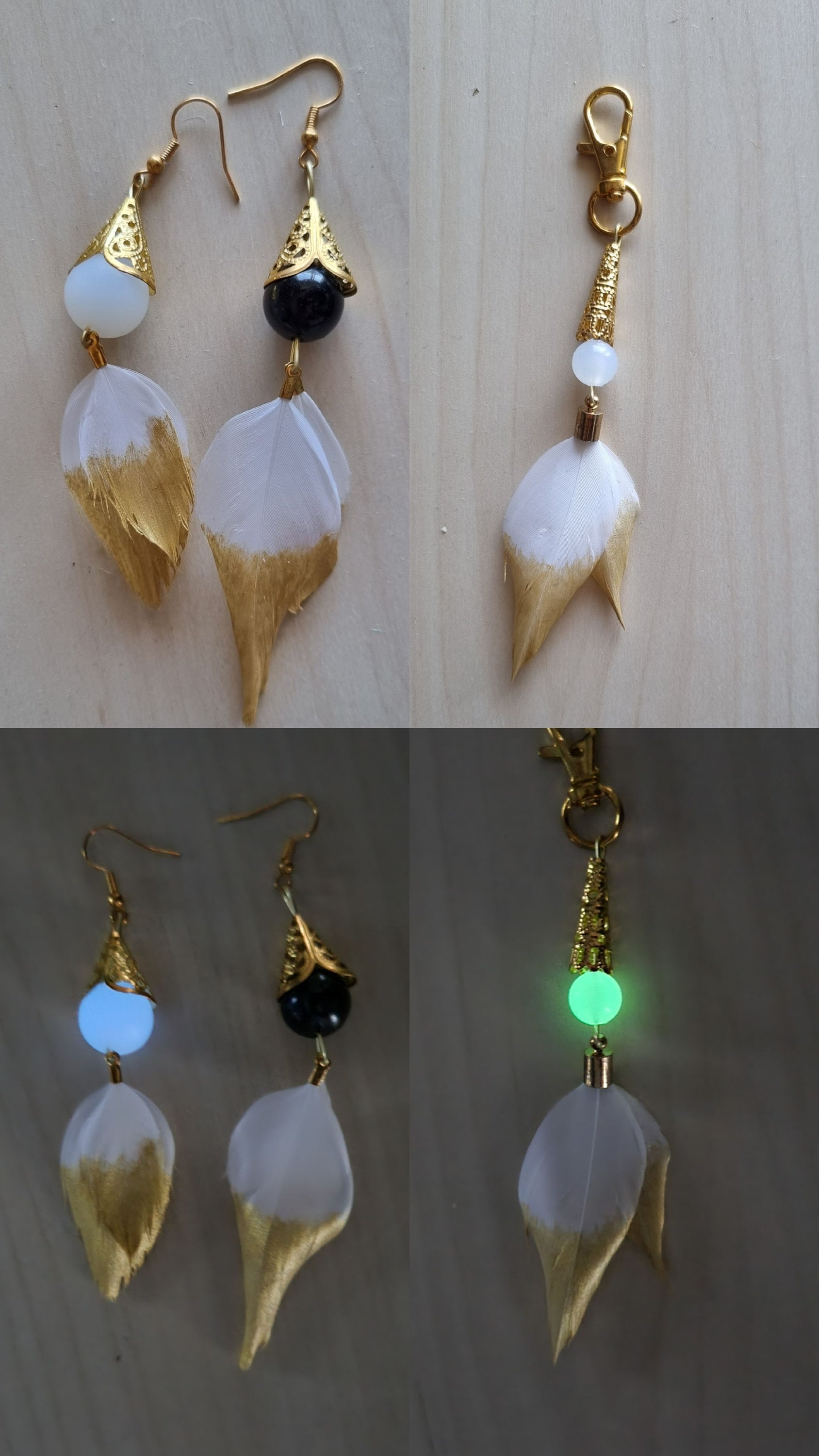 Genshin Impact Male Traveler Aether Glow in the Dark Inspired Earring ...