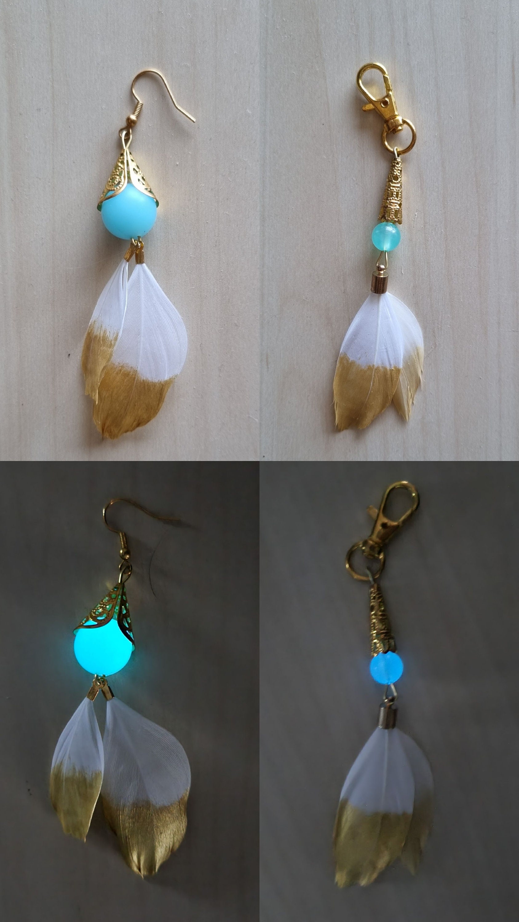 Genshin Impact Male Traveler Aether Glow in the Dark Inspired Earring ...