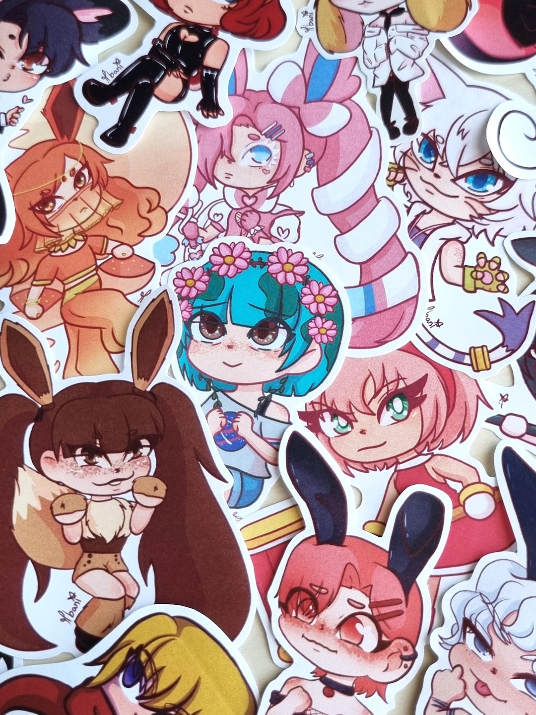 Originals Characters and Cosplay Designs Stickers Packs, Acrylic ...