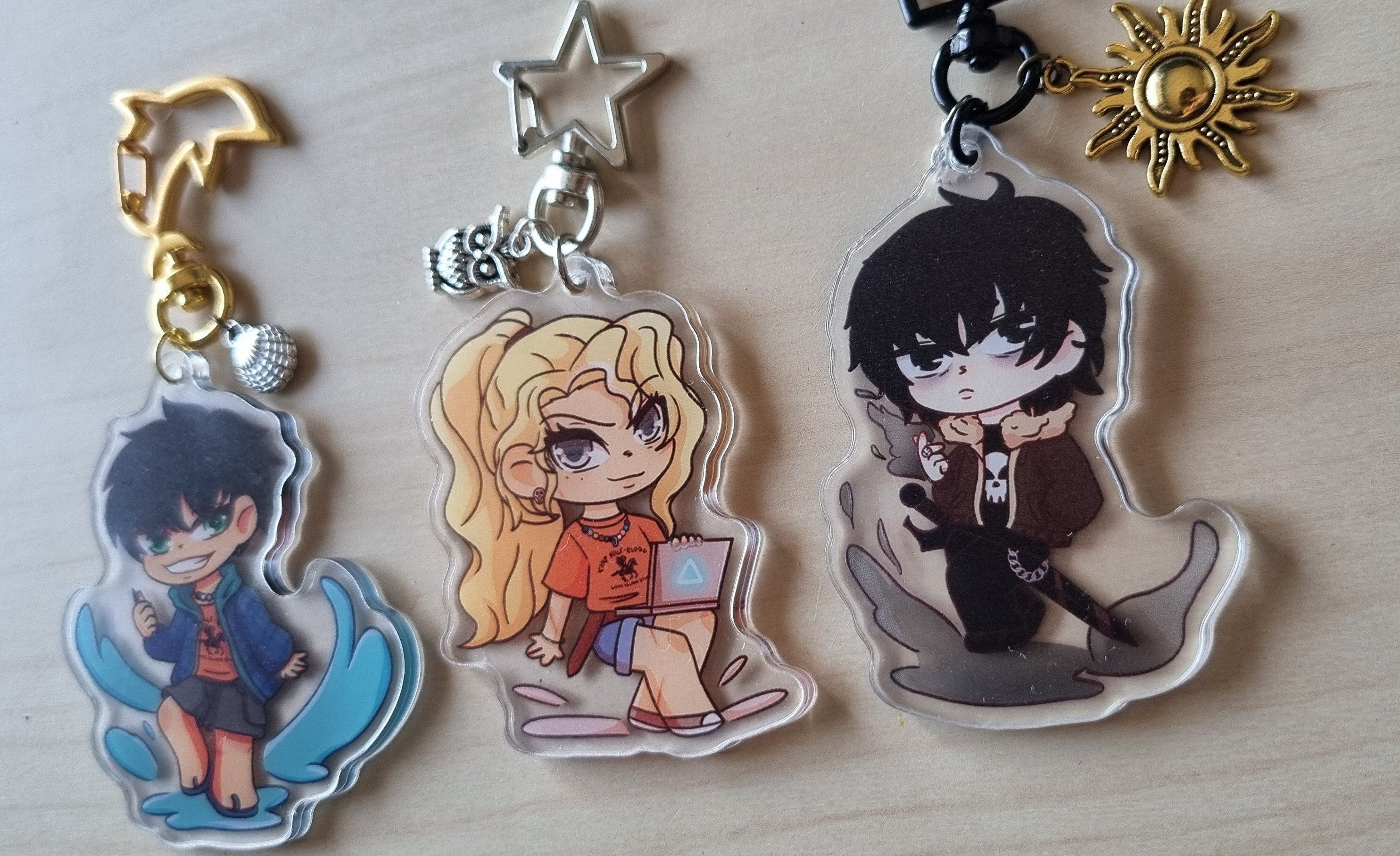 Percy Jackson, Annabeth Chase and Nico Di Angelo Inspired Acrylic ...