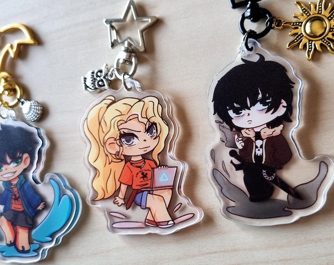 Percy Jackson and the Olympians Heroes of Olympus Book Keychains - Etsy