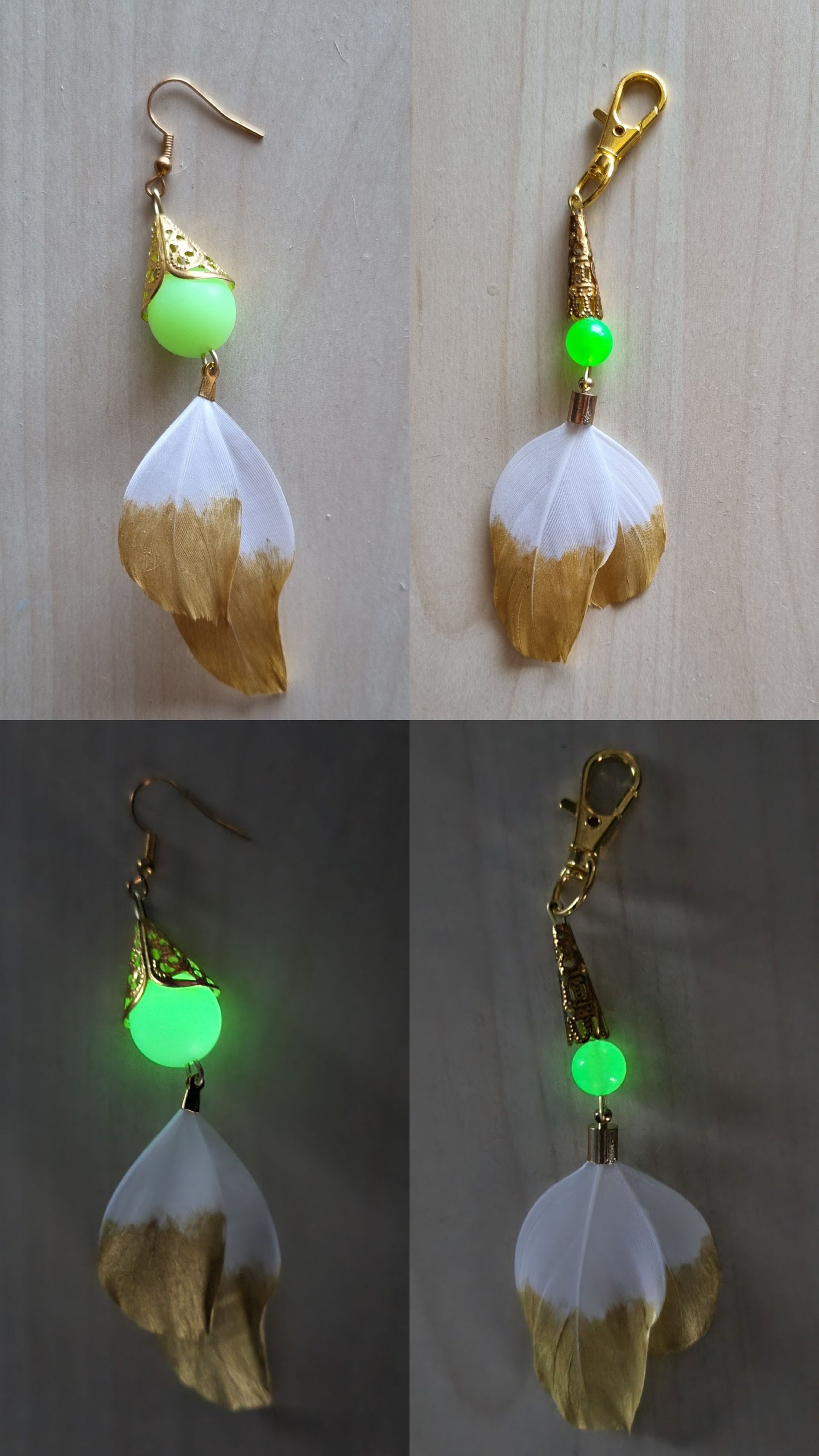 Genshin Impact Male Traveler Aether Glow in the Dark Inspired Earring ...