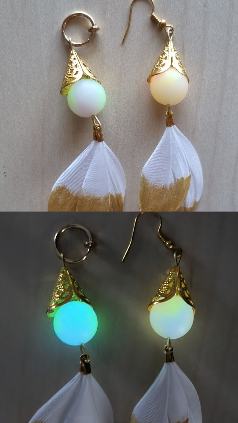 Genshin Impact Male Traveler Aether Glow in the Dark Inspired Earring ...