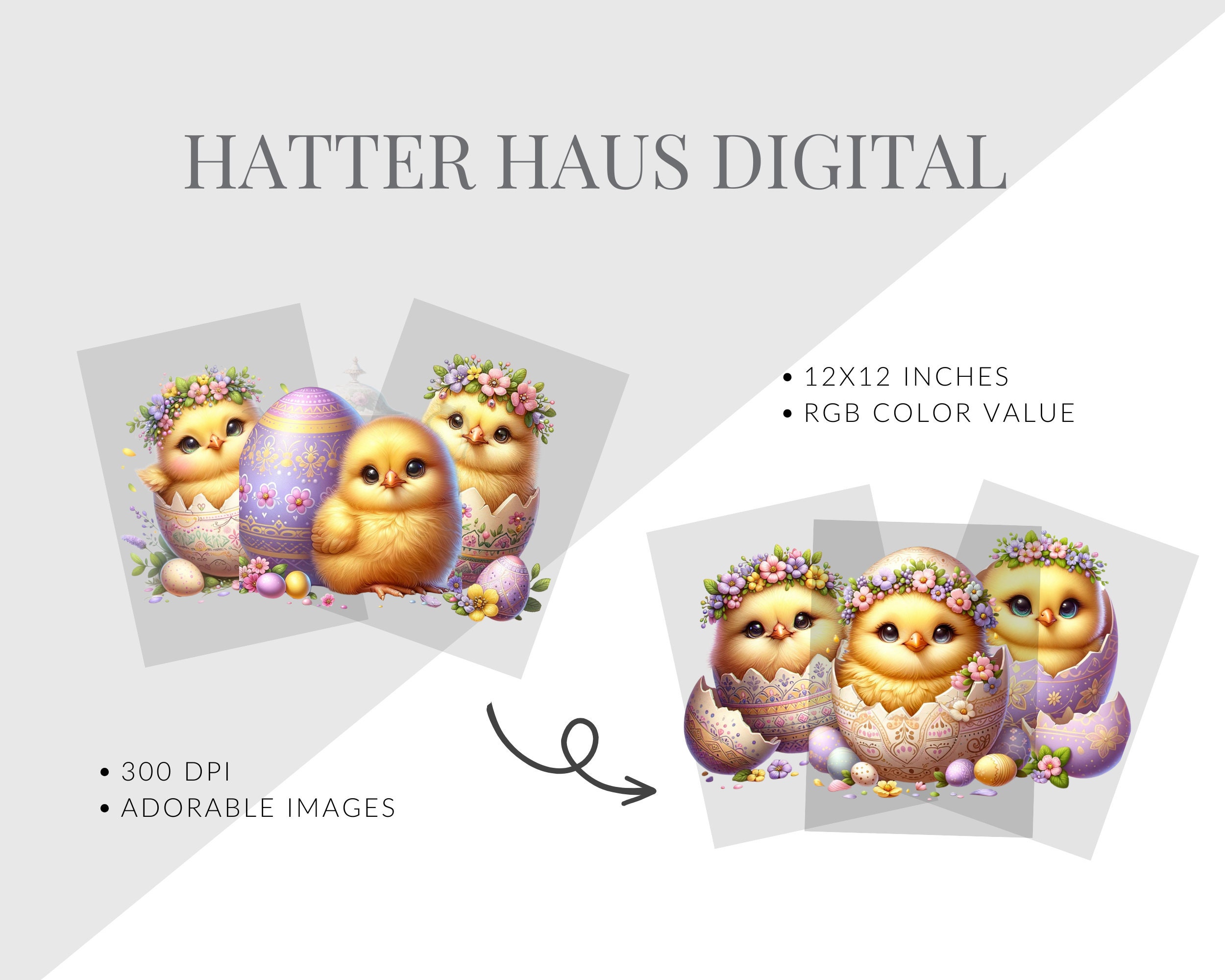 Easter Chicks Clipart Spring Clipart Easter Bunny Easter Egg Easter ...