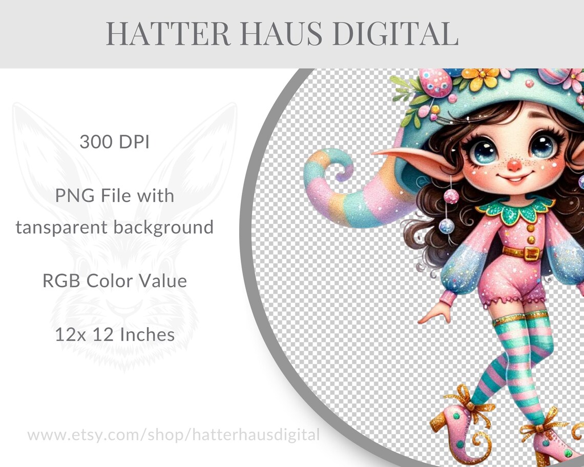 Easter Elf Clipart, Spring Gnome Png Graphics, Gnome Sublimation ...