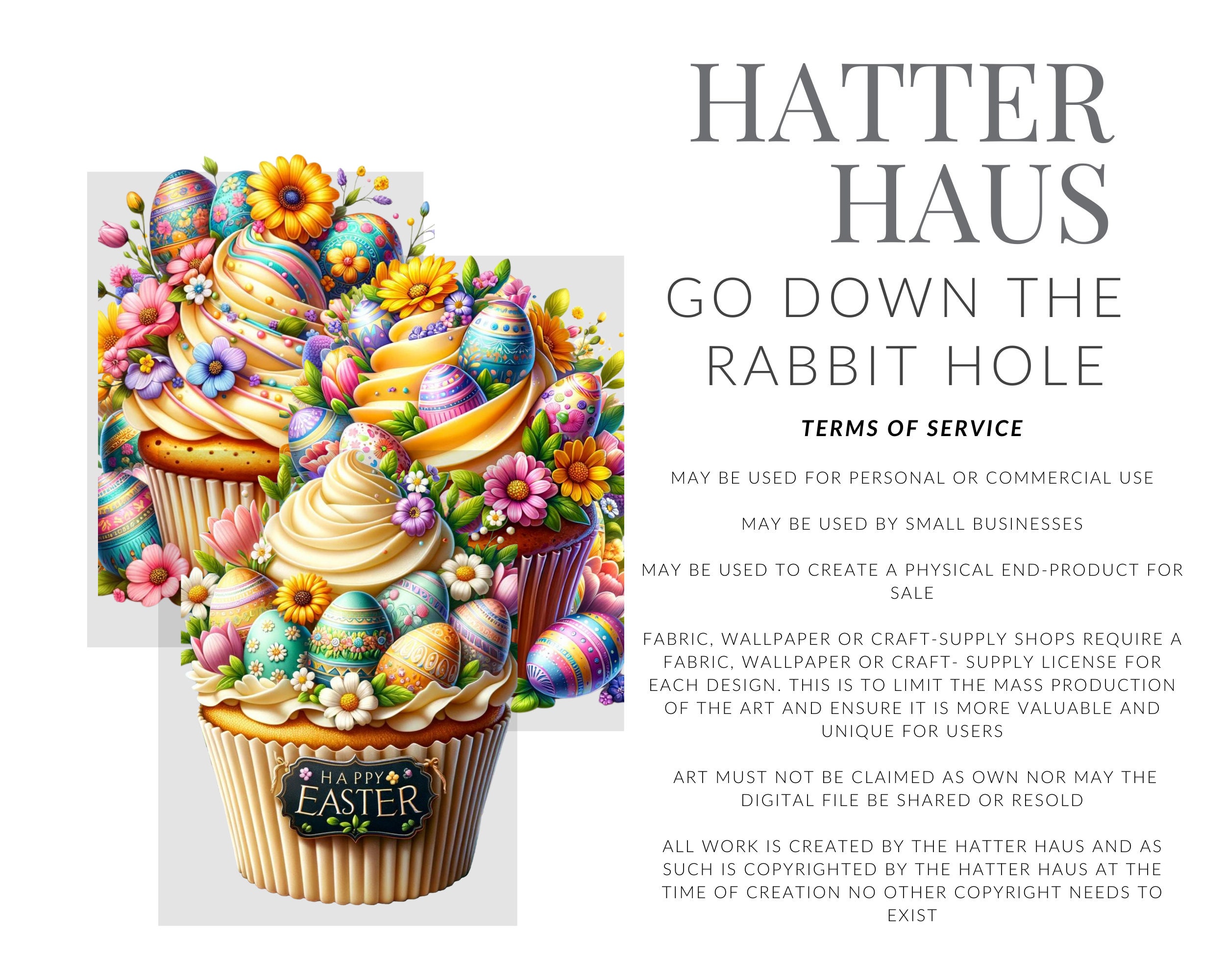 12 Easter Cupcakes Clipart Watercolor Cupcake Set Dessert Clipart Happy ...