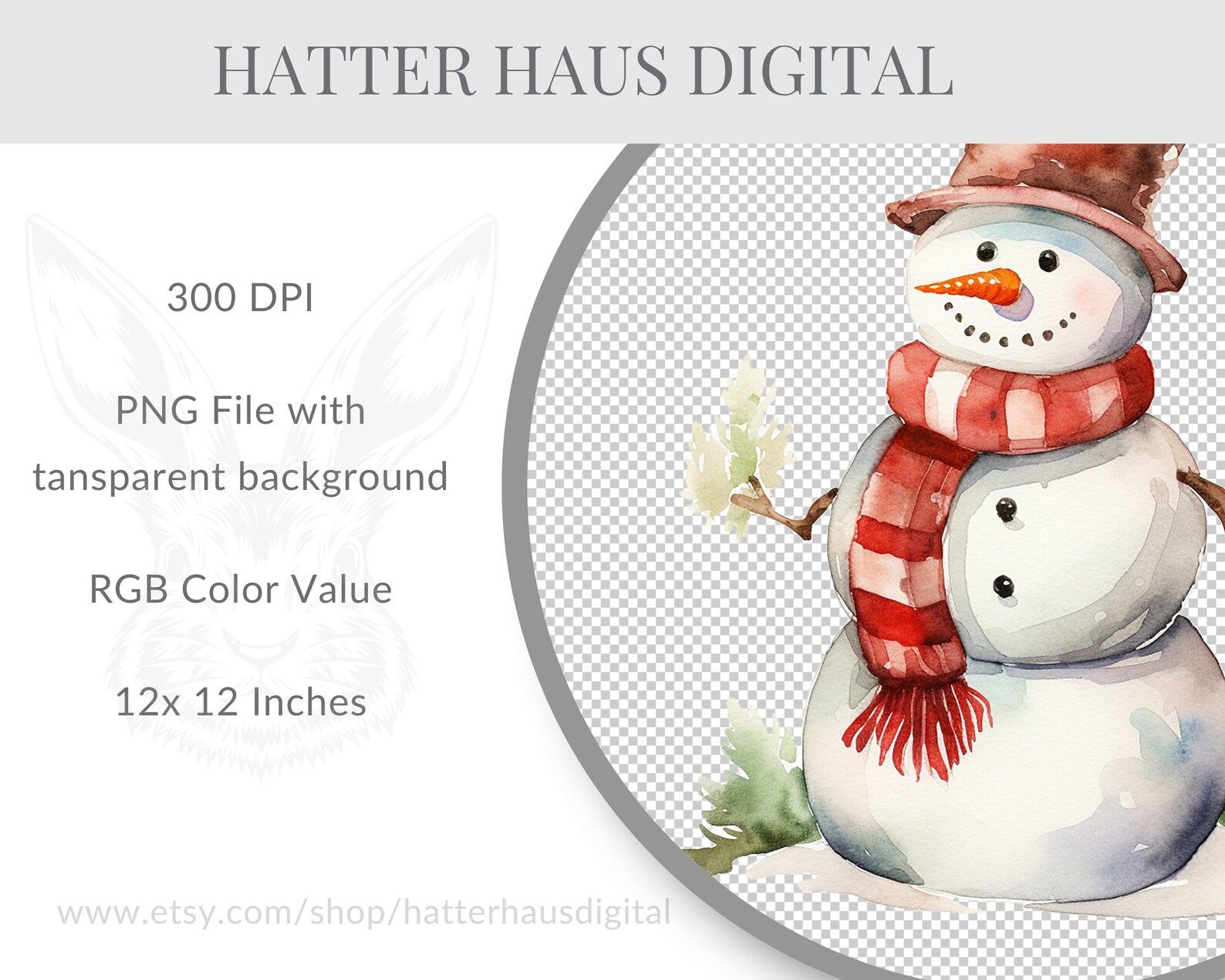 Snowman PNG Watercolor Christmas Clipart Winter Clipart Bundle Journal ...