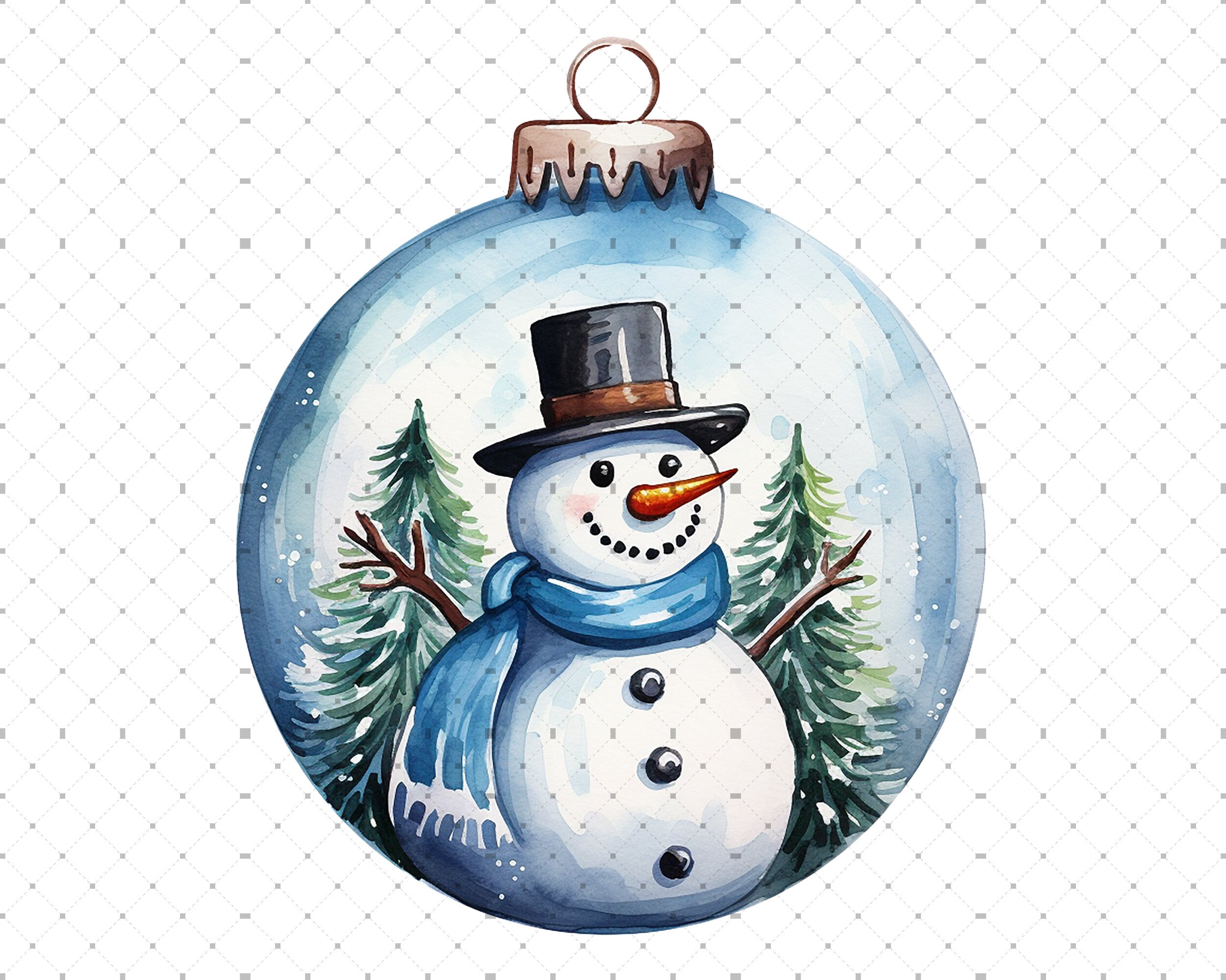 Snowman Clipart Digital Download Christmas Clipart Junk Journal Digital ...
