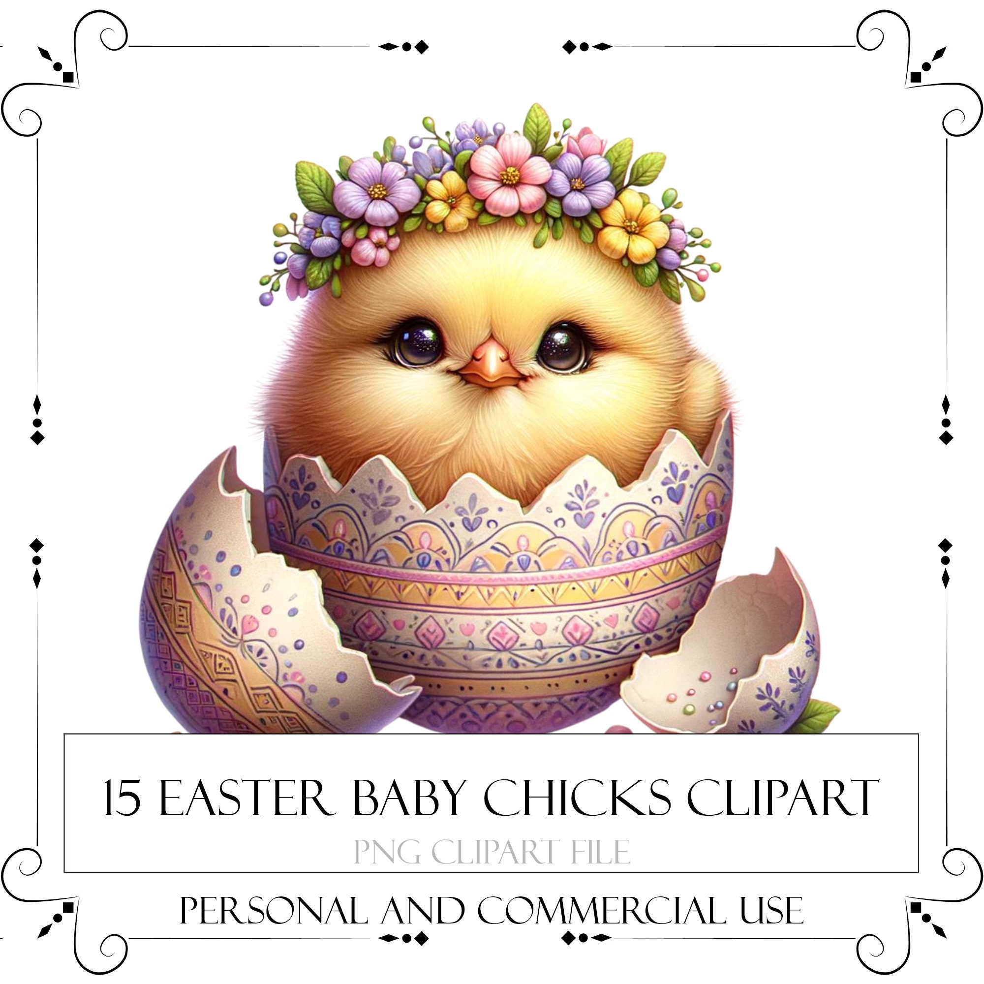 Easter Chicks Clipart Spring Clipart Easter Bunny Easter Egg Easter ...