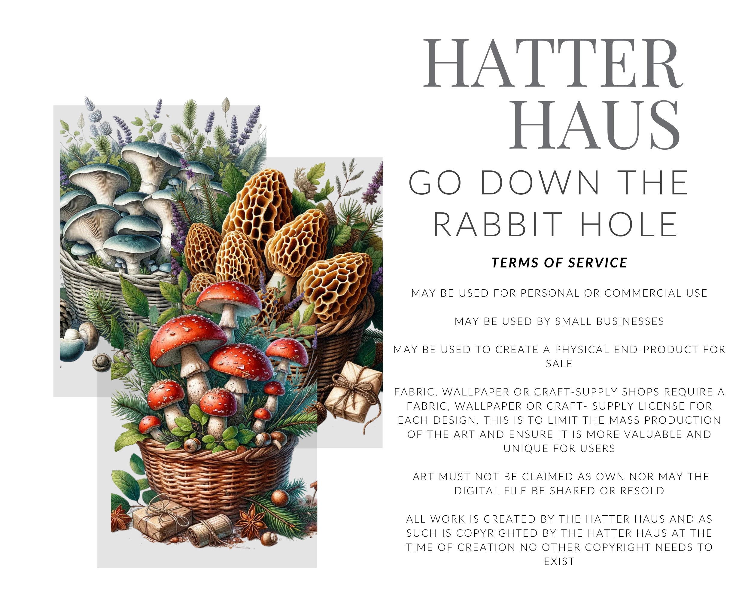 Rustic Mushroom Png Clipart Woodlands Clip Art Forest Wall Art Digital ...