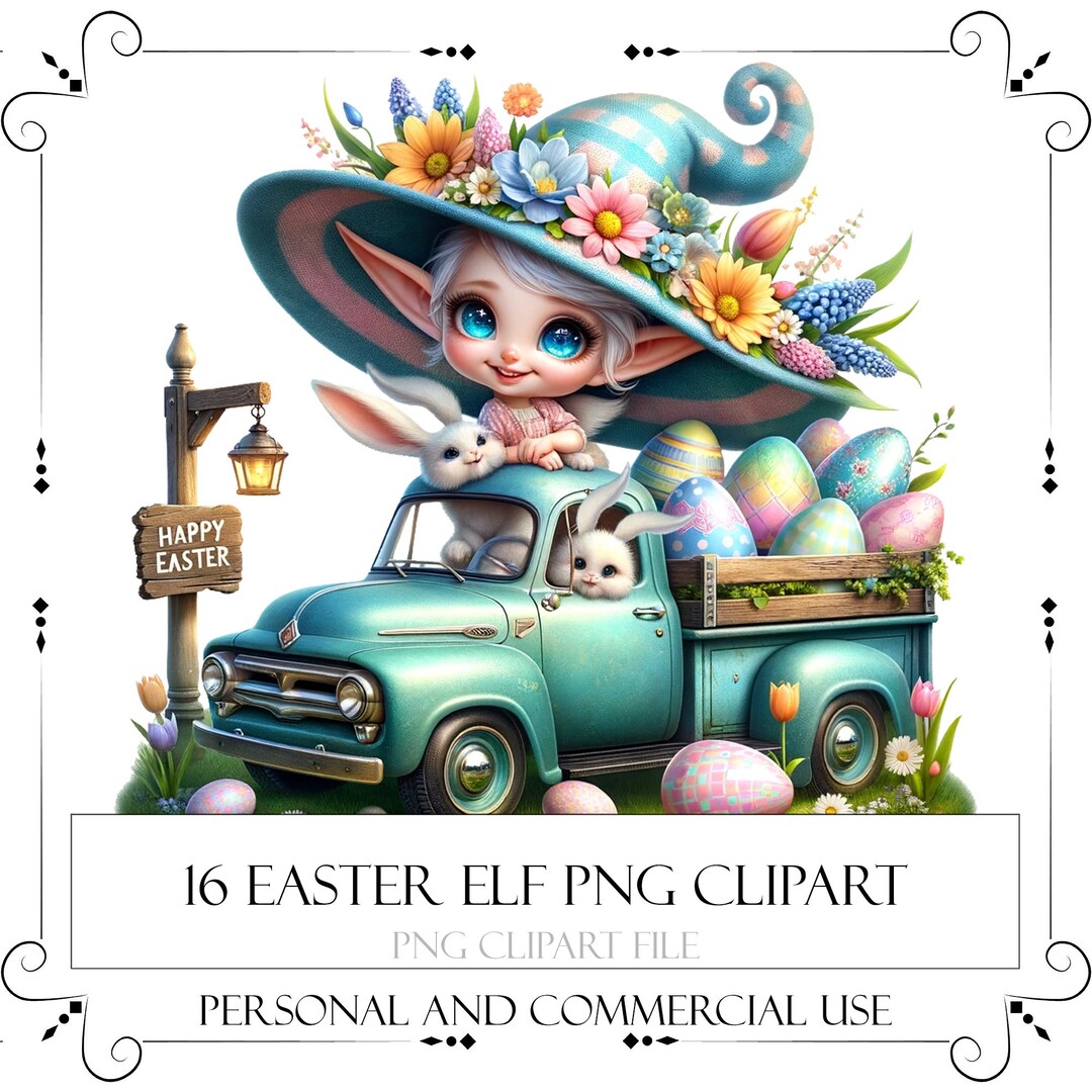 Cute Easter Elf Clipart PNG 16 PNG Images Elf Girl Easter Clipart ...