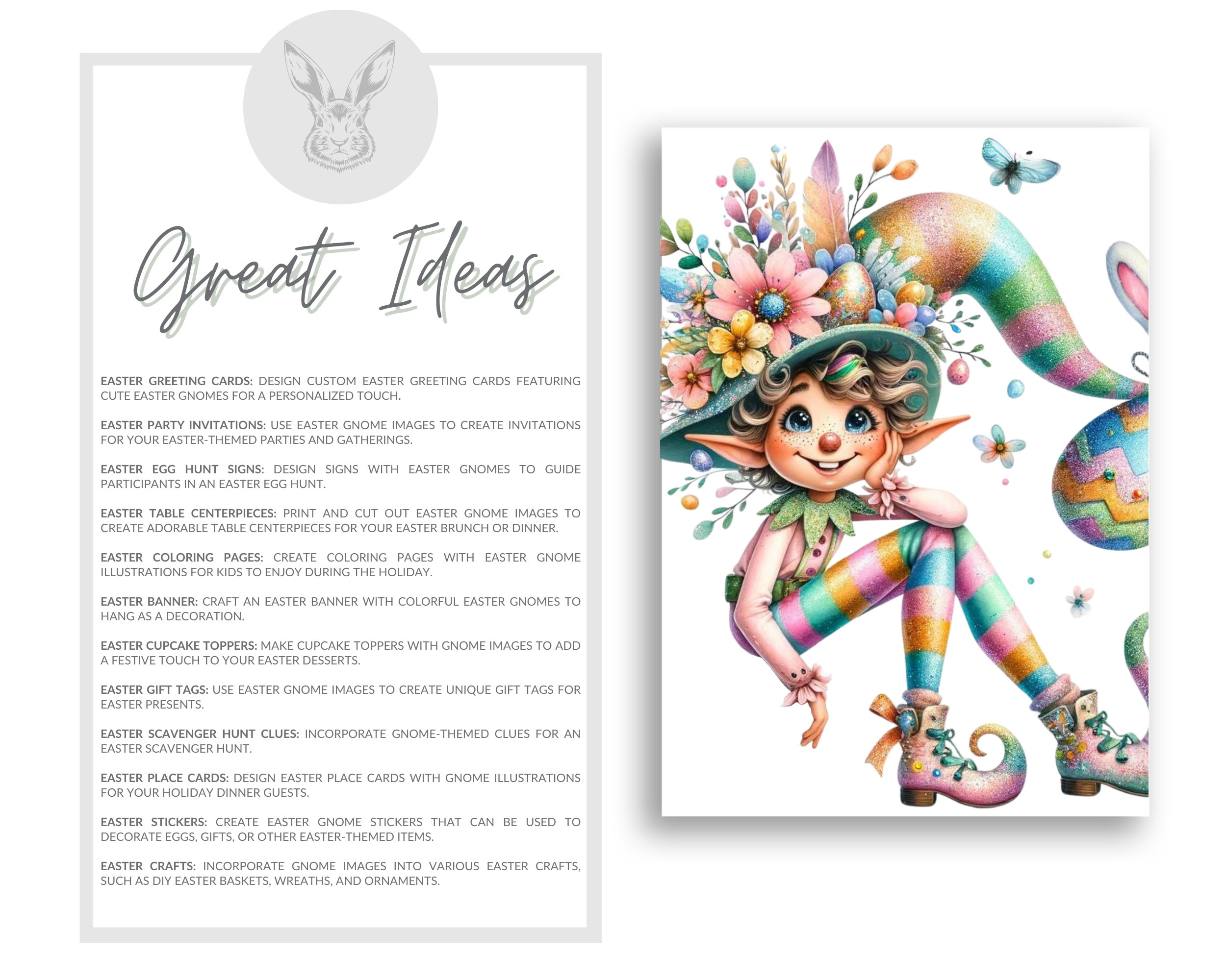 Easter Elf Clipart, Spring Gnome Png Graphics, Gnome Sublimation ...