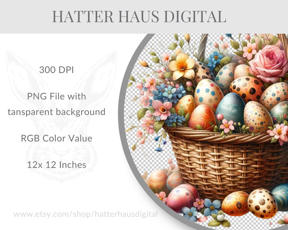 Watercolor Easter Eggs Clipart Pastel Easter Clip Art Easter Bunny ...