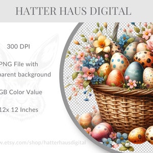 Watercolor Easter Eggs Clipart Pastel Easter Clip Art Easter Bunny ...