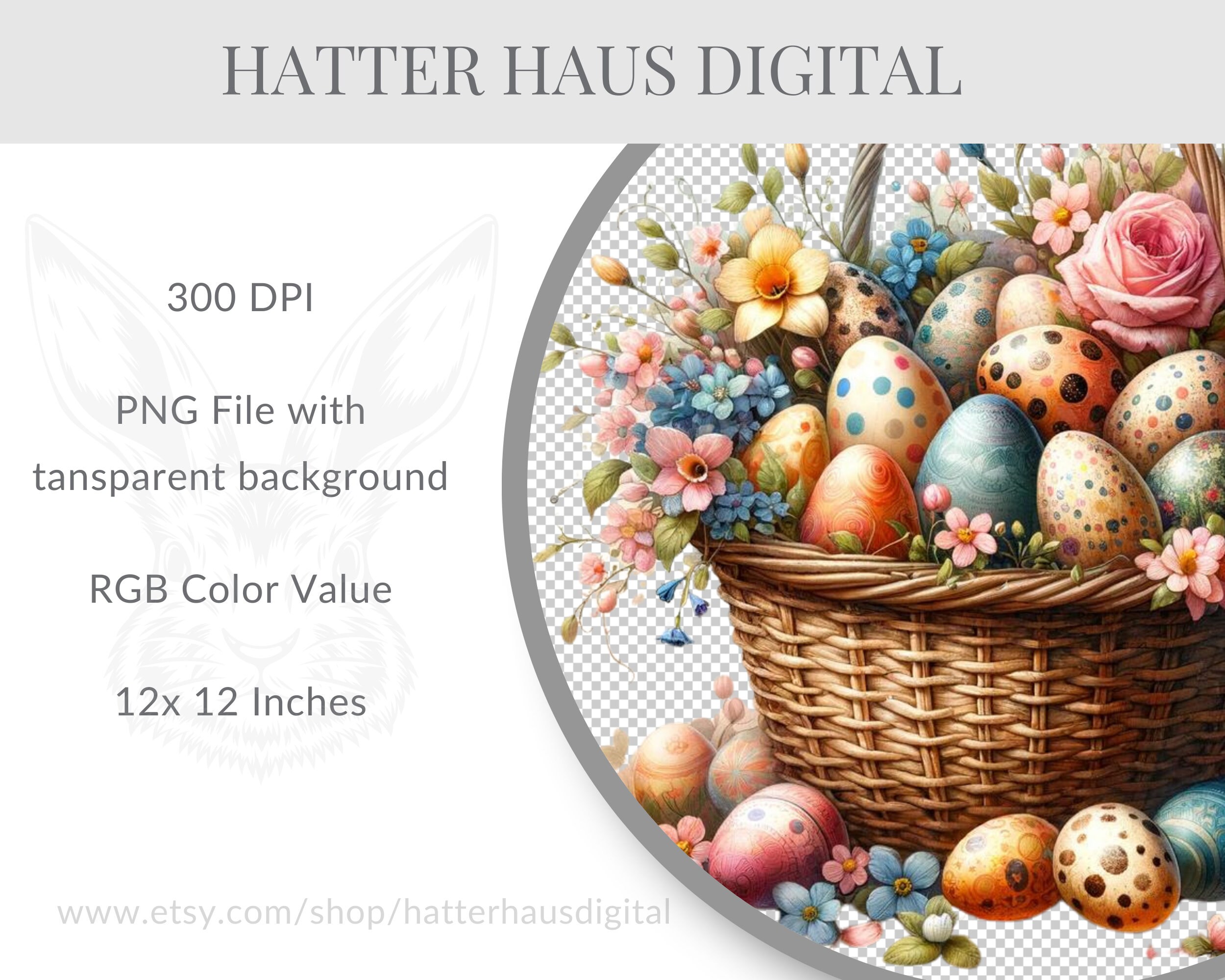 Watercolor Easter Eggs Clipart Pastel Easter Clip Art Easter Bunny ...