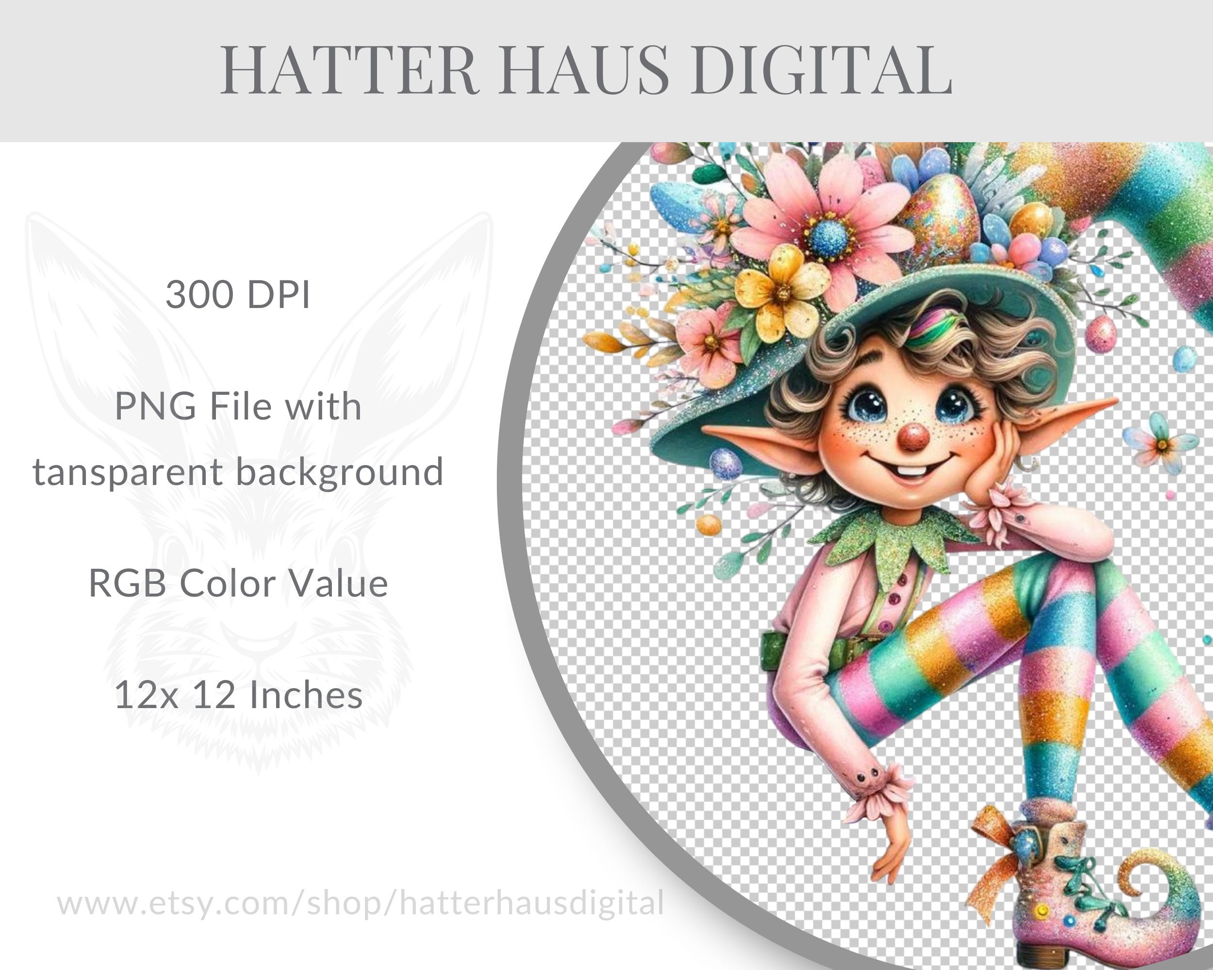 Easter Elf Clipart, Spring Gnome Png Graphics, Gnome Sublimation ...