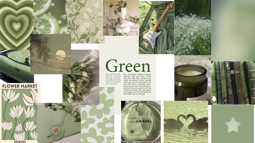 Sage Green Aesthetic Posters / Sage Green Posters / Green Aesthetic ...