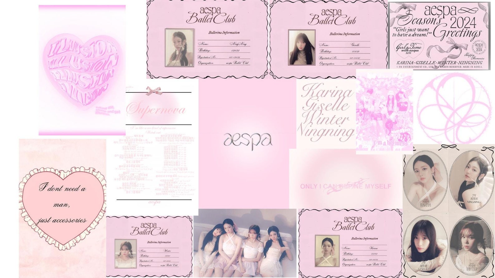 Aespa Coquette Posters / Aespa Posters / K-pop Posters / Coquette Poster / Music Posters / Album ...