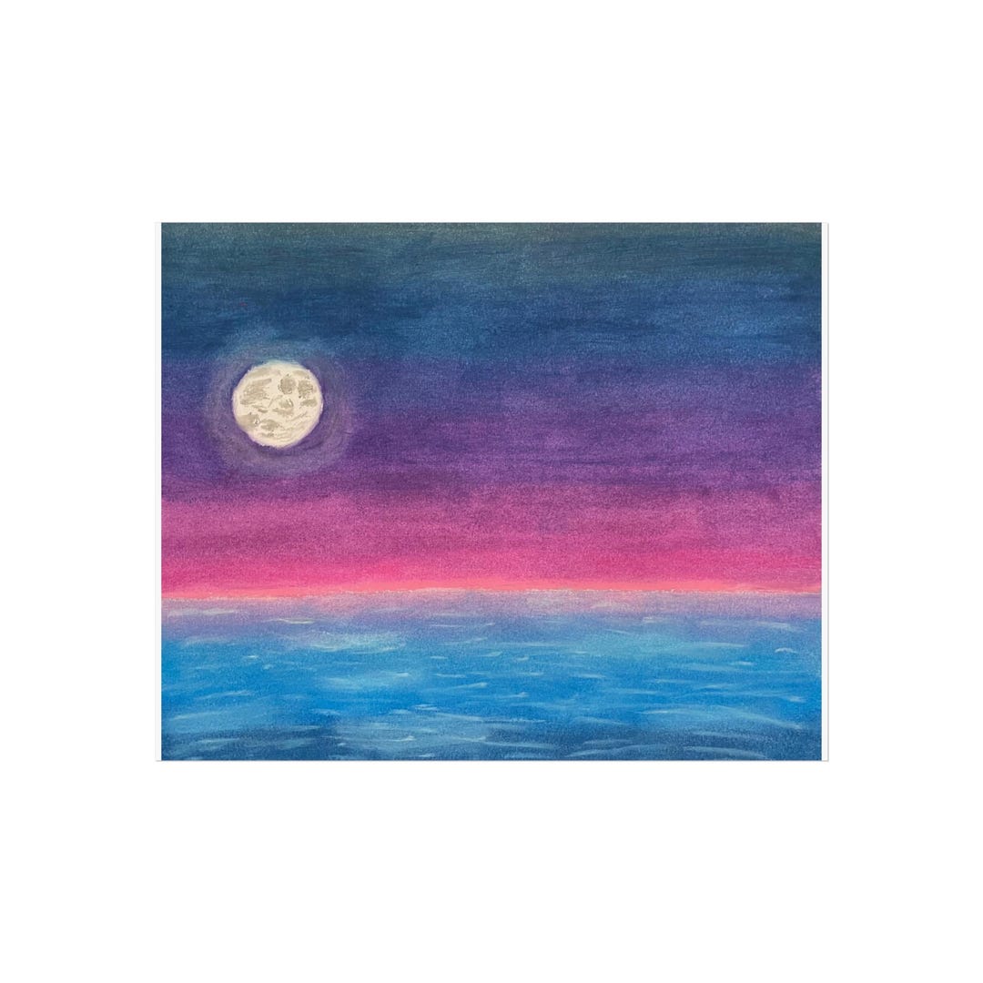 Ocean Night Sky Poster - Etsy