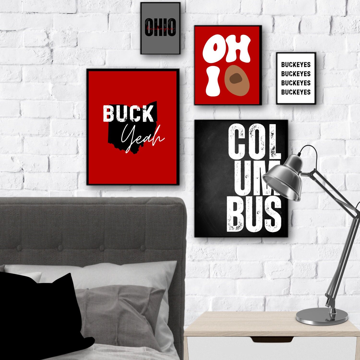 OHIO BUCKEYES SET of 20+ Prints Dorm Room Decor - Etsy