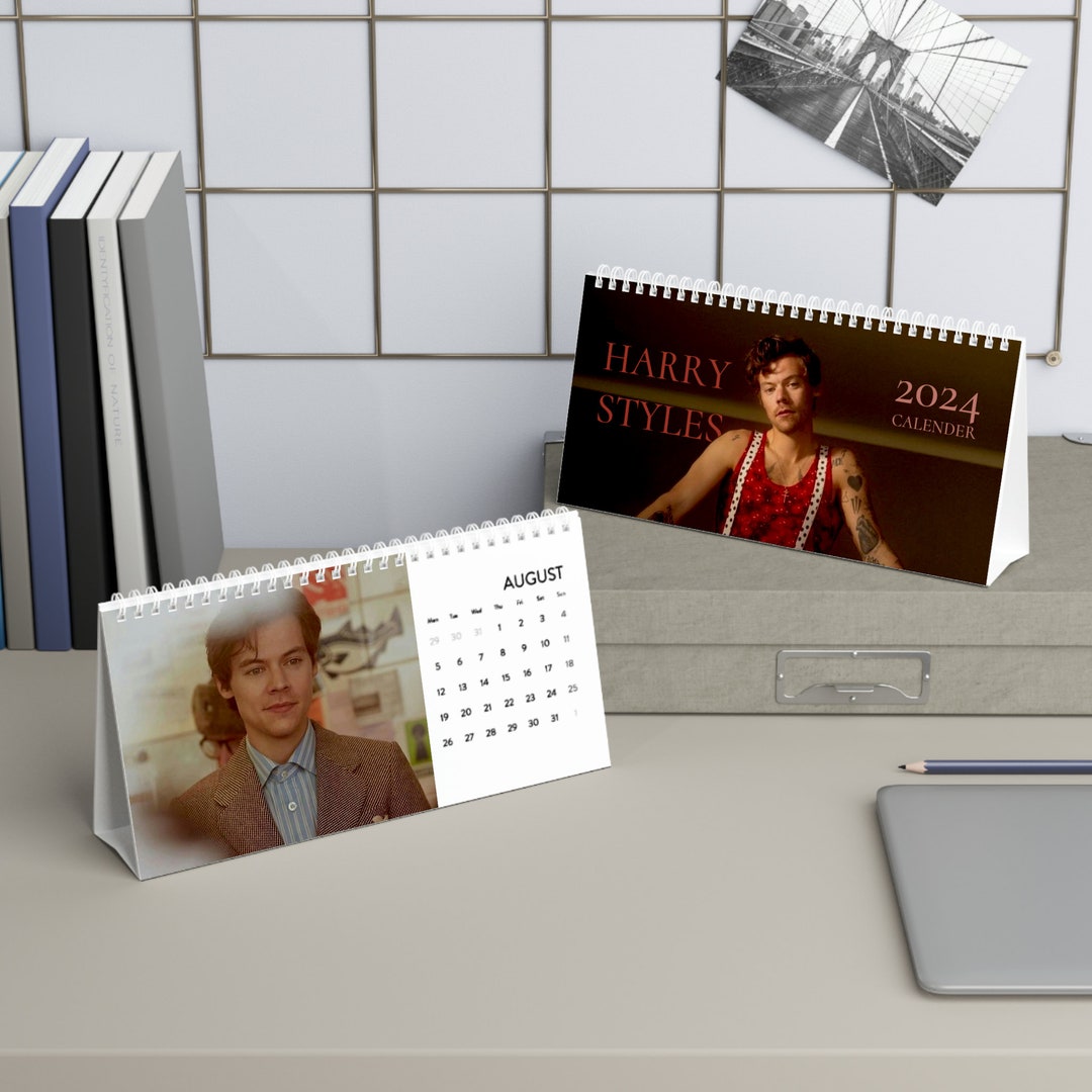 Harry Styles Desk Calendar 2024 Grid - Etsy