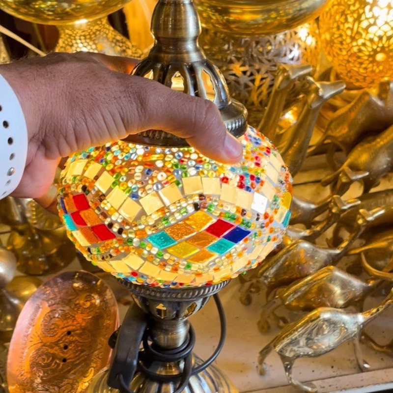 Mosaic Table Lamp - Etsy