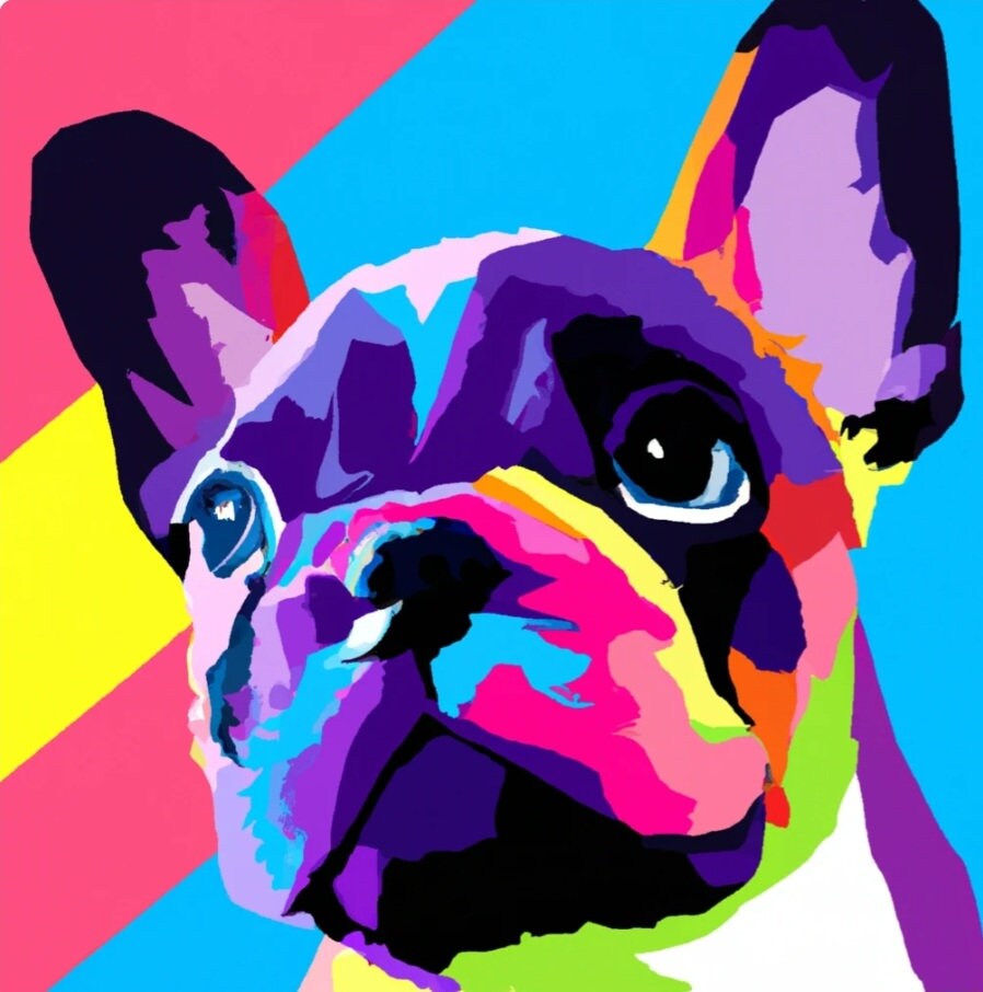 French Bulldog Pop Art Pets - Etsy