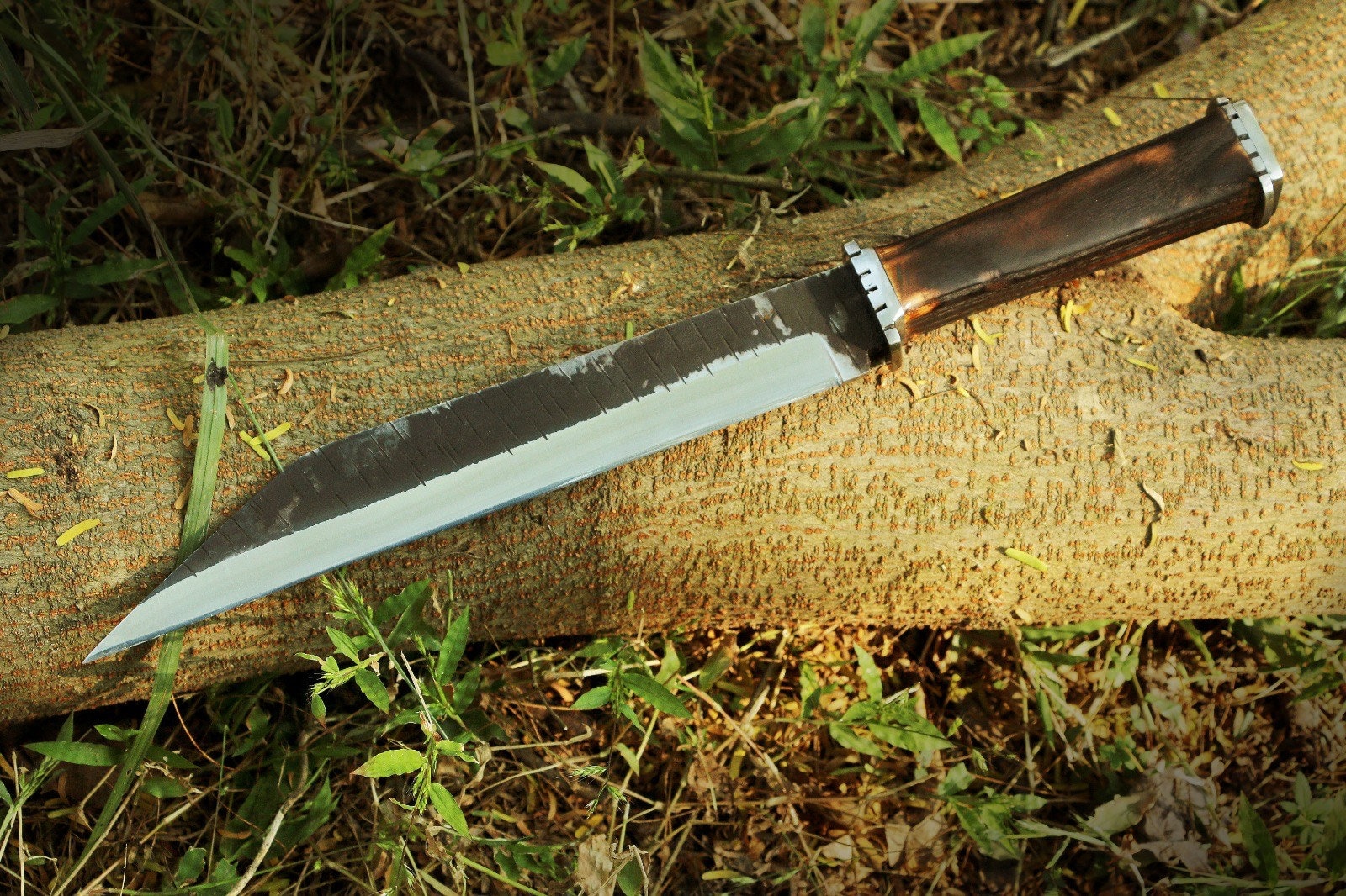 1095 Steel Hand Forged Viking Seax Knife, Damascus Hunting ,camping ...