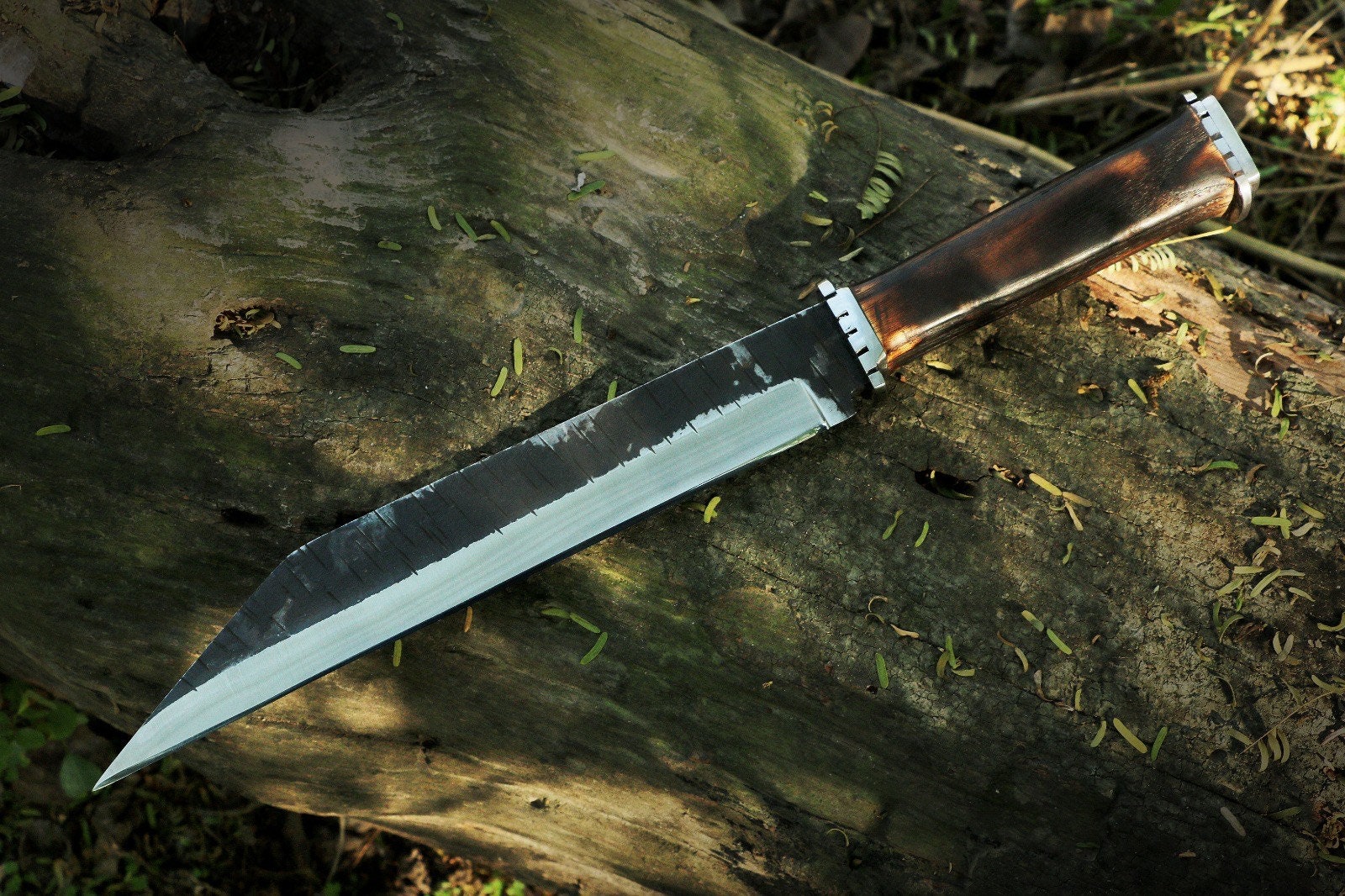 1095 Steel Hand Forged Viking Seax Knife, Damascus Hunting ,camping ...