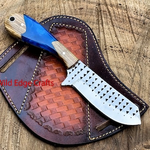 Handmade Old Farrier Rasp File Cowboy Bull Cutter Knife | Resin Handle ...