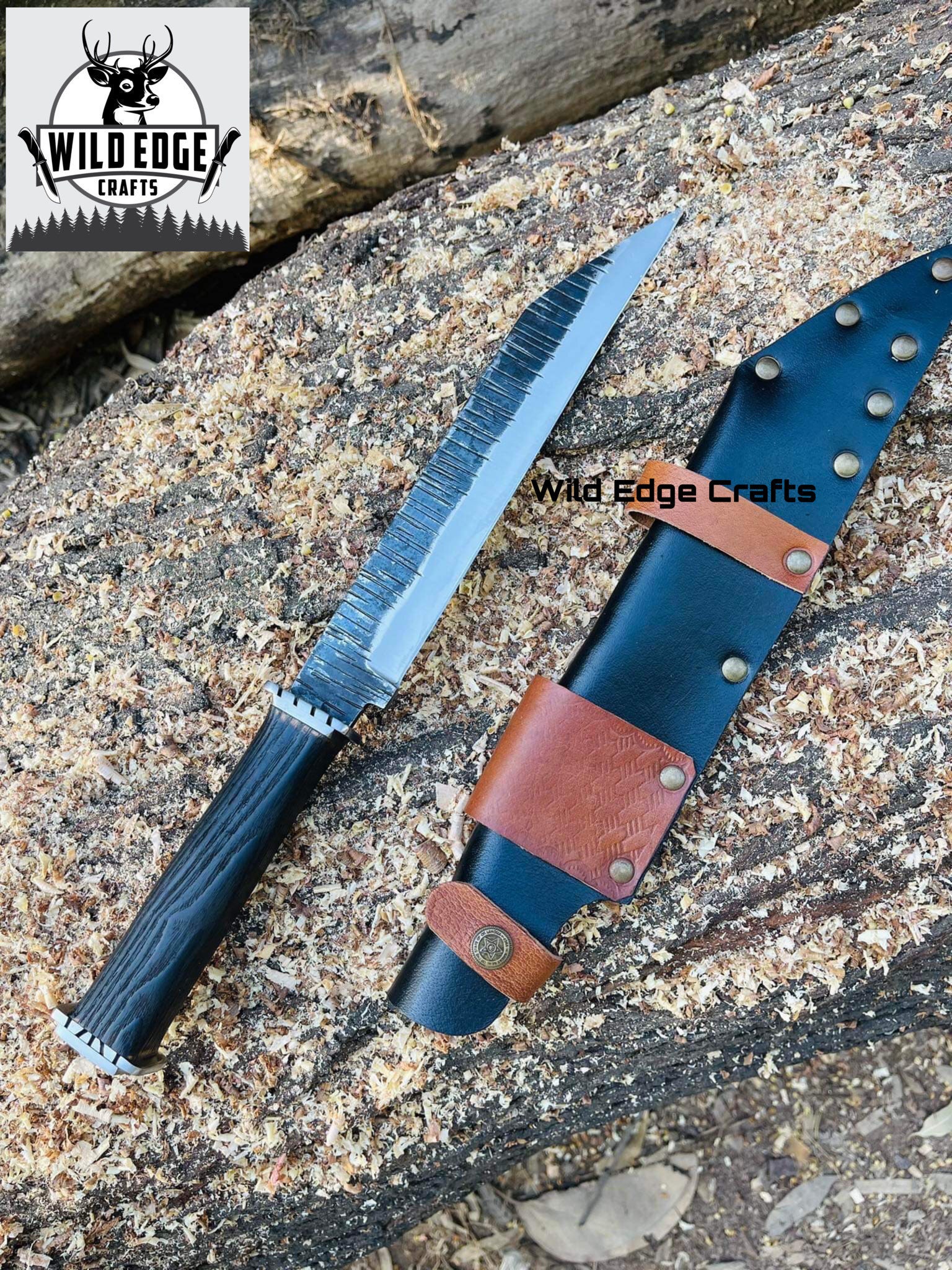 1095 Steel Hand Forged Viking Seax Knife, Damascus Hunting ,camping ...