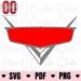 Cars Name Plaque SVG, Lightning Mcqueen Inspired Name Sign, Instant ...
