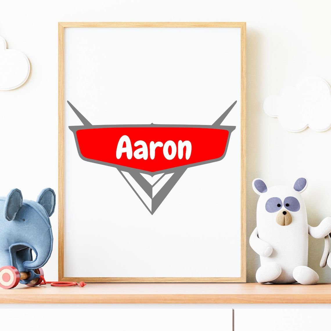 Cars Name Plaque SVG, Lightning Mcqueen Inspired Name Sign, Instant ...