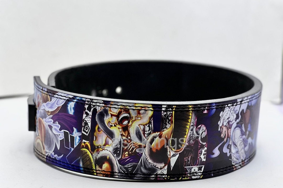 0ne Piece Gear 5 Powerlifting Anime Belt Qualityleather Belt 4" Wide ...