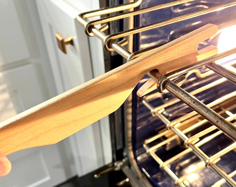 Wood Oven Rack Push/pull; No Burned Fingers; Handmade, Helps With ...