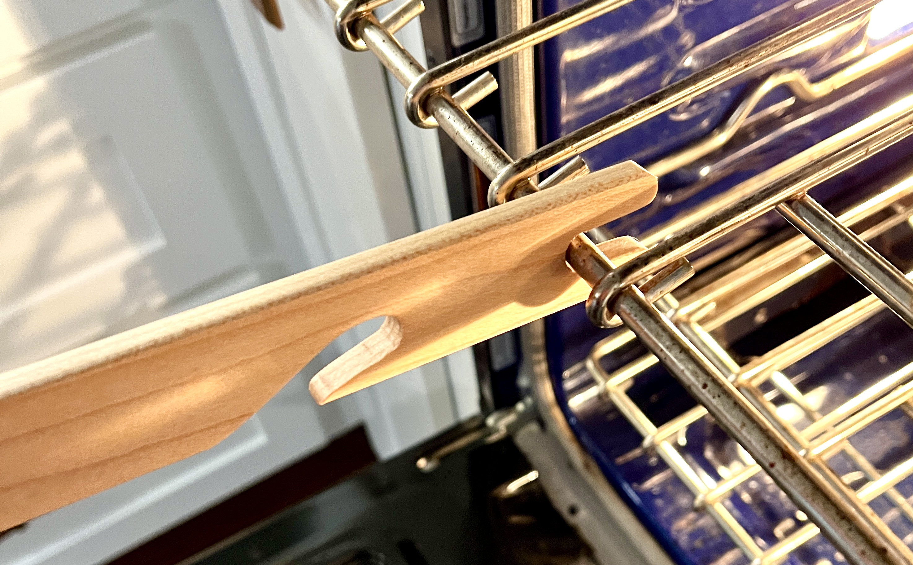Wood Oven Rack Push/pull; No Burned Fingers; Handmade, Helps With ...