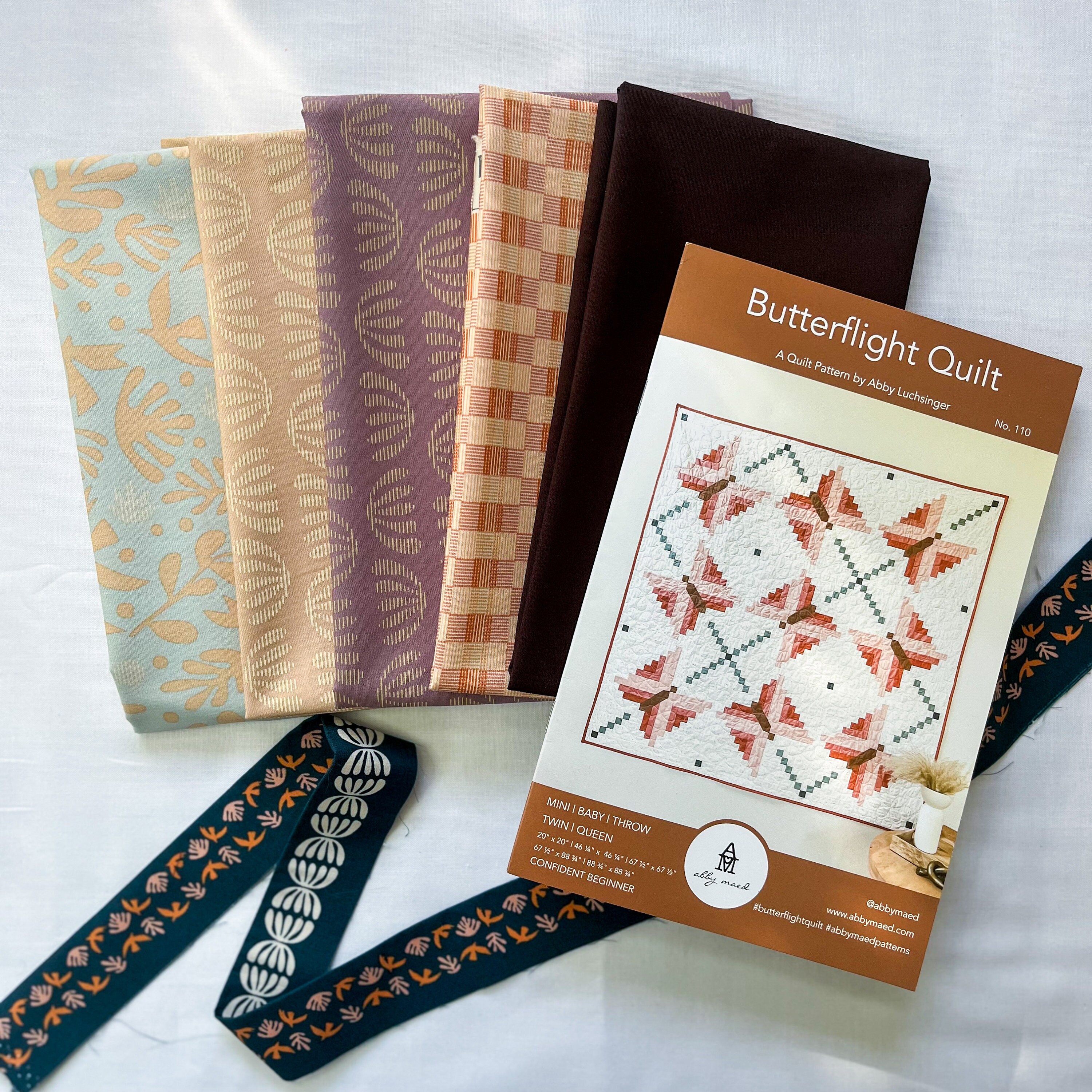 Butterflight Quilt Kit, Abby Maed Pattern, Butterfly Quilt, Duval ...