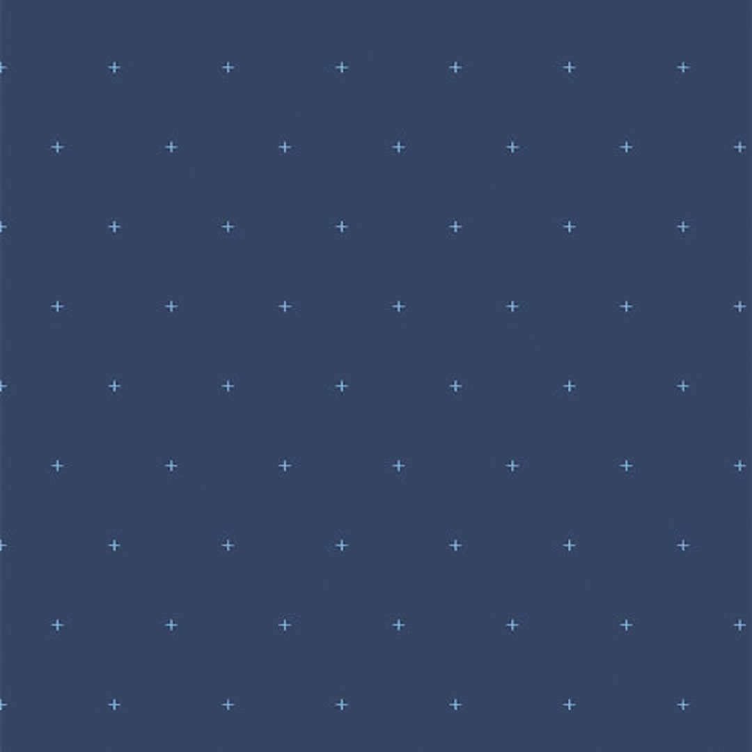 Handstitched Fog, True Blue Fabric Collection, Yardage, Art Gallery ...