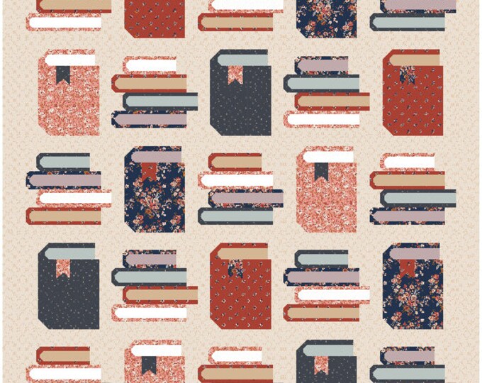 Quilt Kit Book Nook Pattern From Pen and Paper Patterns, Kindred Fabric ...
