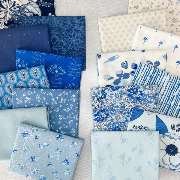 Blue Quilting Fabric - Etsy