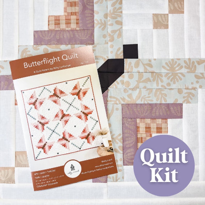 Butterflight Quilt Kit, Abby Maed Pattern, Butterfly Quilt, Duval ...
