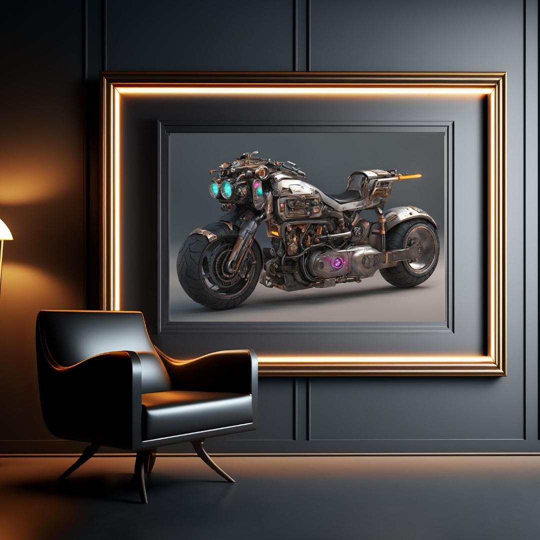 Chrome Nexus Motorcycle Image, Printable Image, Digital and Printable ...