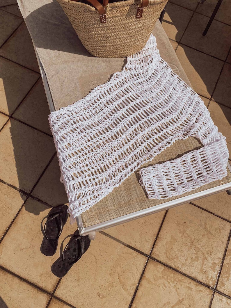 Positano Crochet Dress Pattern: Beach Cover up (PDF Download) Sizes XXS ...