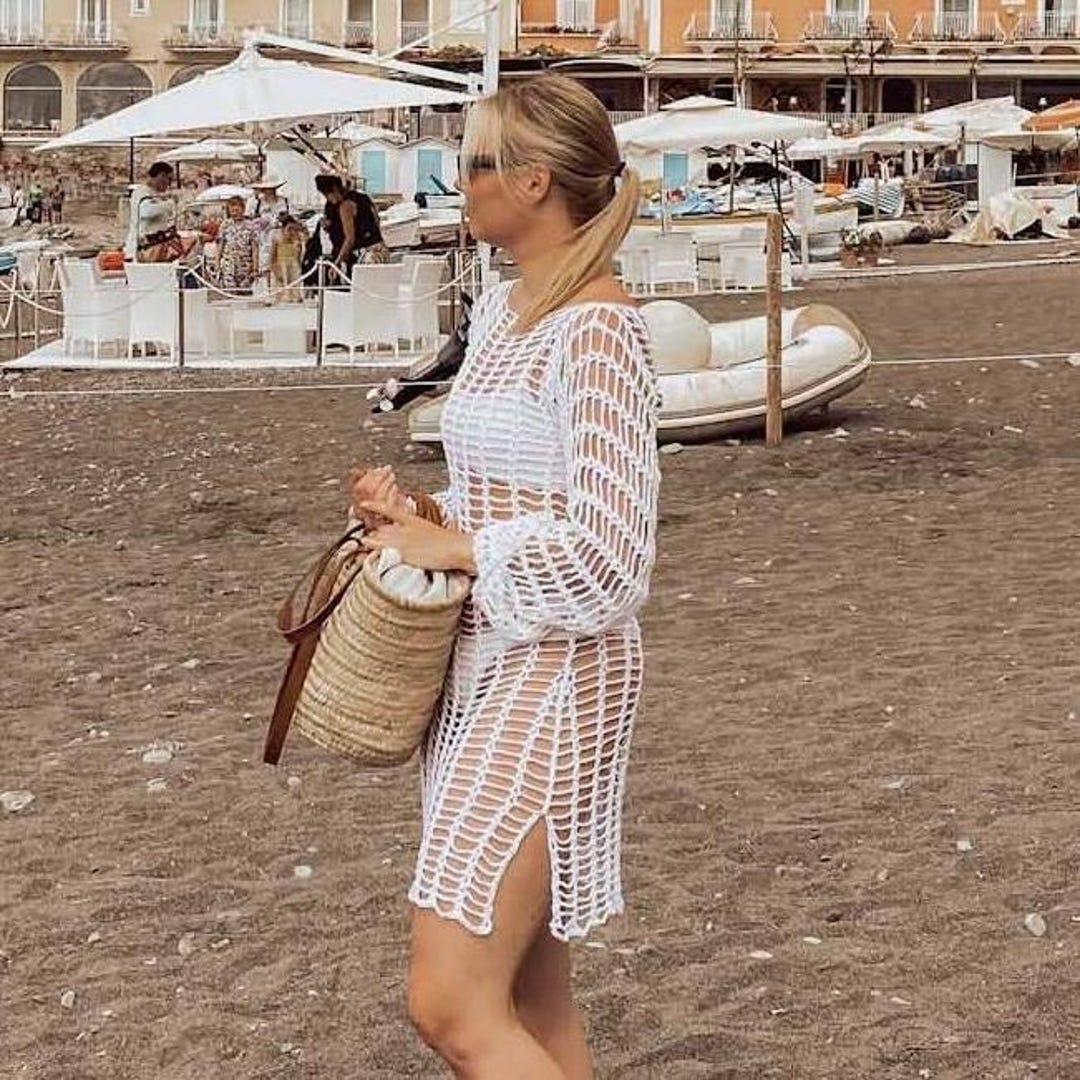 Positano Crochet Dress Pattern: Beach Cover up (PDF Download) Sizes XXS ...