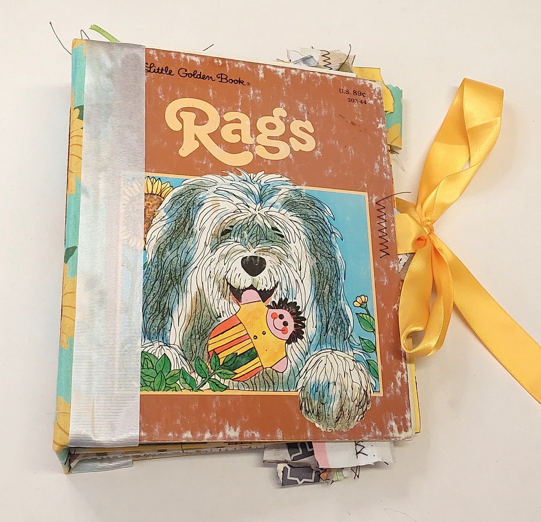 Rags the Dog 1970s Vintage Upcycled Little Golden Book Junk Journal ...