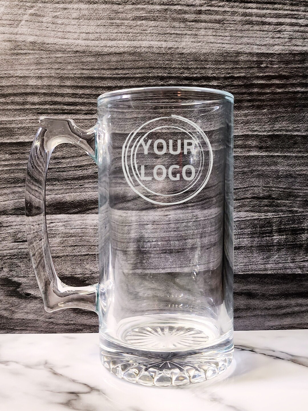 Custom Beer Mug Logo Beer Mug Etched Personalized Beer Mug - Etsy