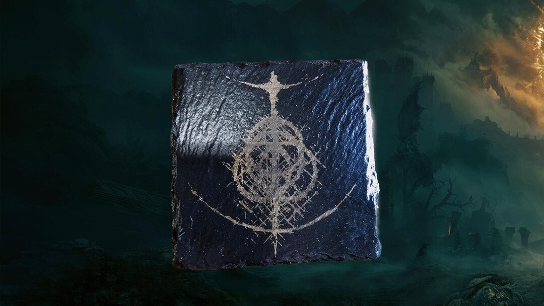 Elden Ring Logo Slate Coaster - Etsy
